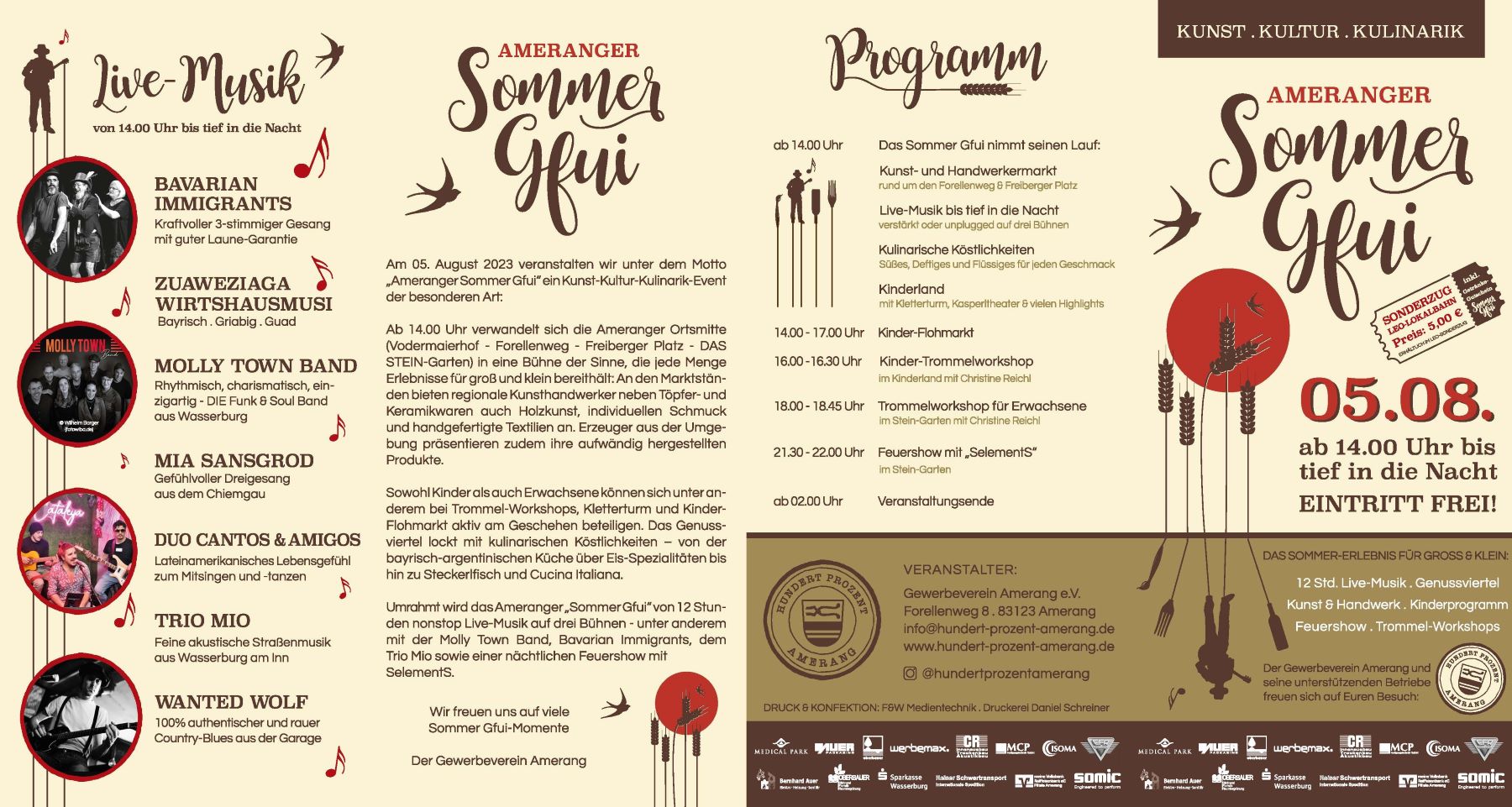 Mit dem LEO zum Ameranger Sommer Gfui 2023 – Chiemgauer Lokalbahn